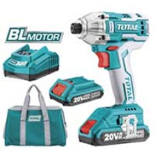 TIRLI 2002 ชุดสว่านไขควงกระแทกแบตเตอรี่ไร้สาย 20V ขนาด 1/4"(6.35mm) TOTAL